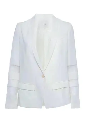 Maje Lace-trimmed Blazer - White