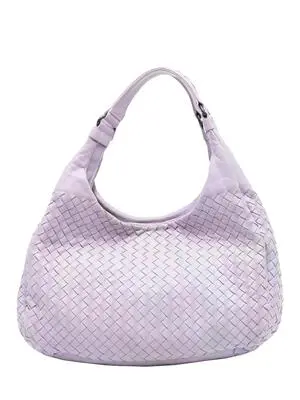 Bottega Veneta Large Nappa Intrecciato Campana Hobo Bag - Purple