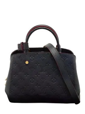 LOUIS VUITTON 2018 Montaigne Bb Tote - Black