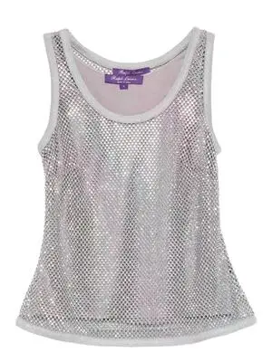 Ralph Lauren Crystal-embellished Tank Top - Grey