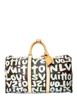 LOUIS VUITTON 2001 Graffiti Keepall 50 - Brown