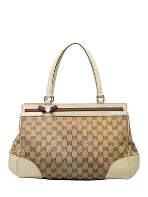 Gucci Gg Canvas Mayfair Tote Bag - Brown