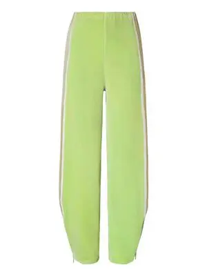 Tory Burch Striped Zip Sweatpants - Green