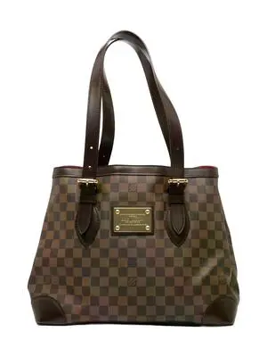 LOUIS VUITTON 2007 Damier Ebene Hampstead Mm Tote Bag - Brown