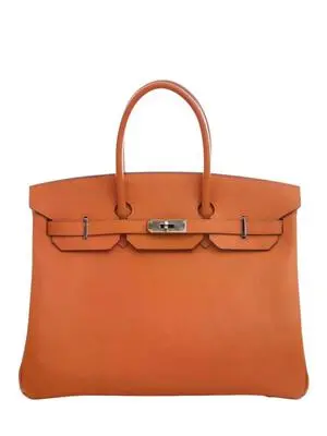 Hermès 2009 Epsom Birkin Retourne 35 Handbag - Orange