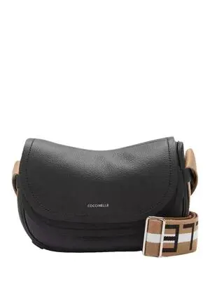COCCINELLE Raquel Logo-strap Shoulder Bag - Black