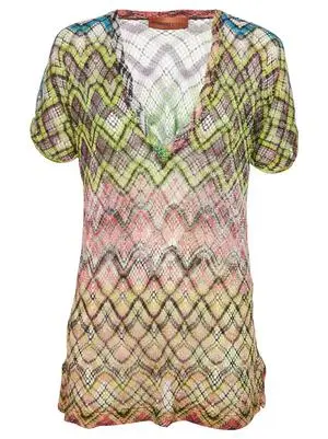 Missoni Zig-zag Mini Dress - Yellow