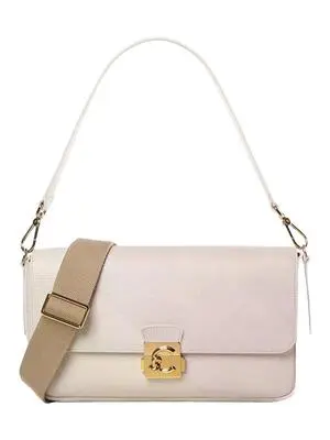 COCCINELLE Turnlock Shoulder Bag - Neutrals