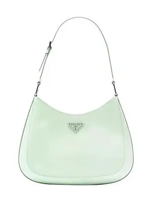 Prada 2013-2025 Spazzolato Cleo Shoulder Bag - Green