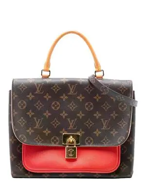 LOUIS VUITTON 2017 Monogram Marignan Satchel - Brown