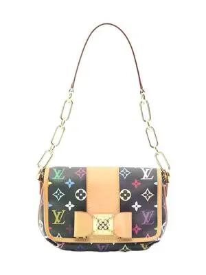 LOUIS VUITTON 2010 X Takashi Murakami Patty Monogram Multicolor Shoulder Bag - Black