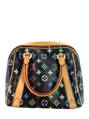 LOUIS VUITTON Priscilla Handbag Monogram Multicolor Satchel - Black
