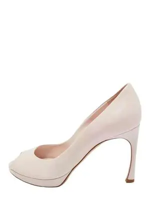 Dior Diorella Platform Peep-toe Pumps - Pink