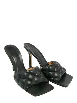 Bottega Veneta Lido Quilted Mules - Black