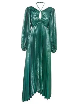 Acler Lanesfield Plissé Maxi Dress - Green