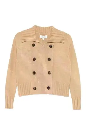PSOPHIA Buttoned Collared Cardigan - Neutrals