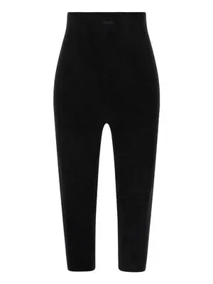 Chloé Knitted Perforated Leggings - Black