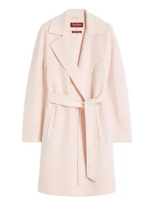 Max Mara Wool And Cashmere Midi Coat - Pink