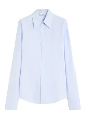 Max Mara Cotton Poplin Shirt - Avio