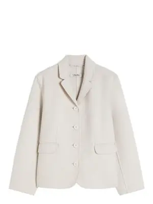 Max Mara Single-breasted Wool Jacket - Ivory