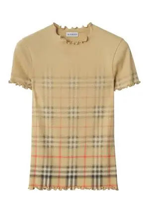 Burberry Gradient Check T-shirt - Beige