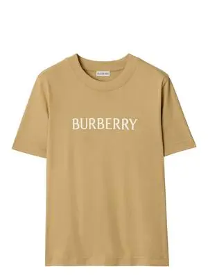 Burberry Cotton Logo T-shirt - Beige