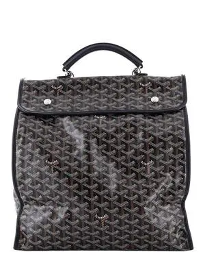 Goyard Saint Leger Briefcase Backpack Coated Canvas - Black