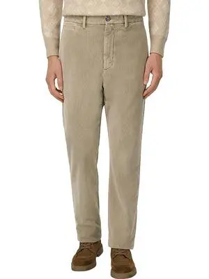 Boggi Milano Corduroy Stretch Trousers - Beige