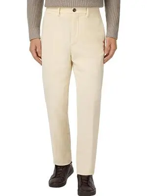 Boggi Milano Corduroy Stretch Trousers - Cream