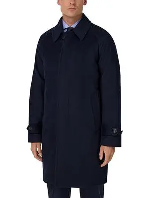 Boggi Milano Cashmere Blend Coat - Navy Blue