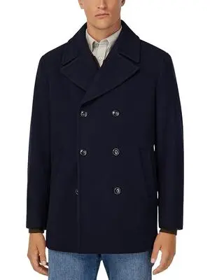Boggi Milano Wool Peacoat - Navy Blue