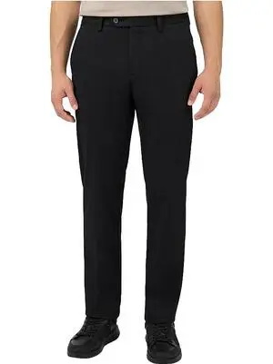 Boggi Milano Stretch Cotton Trousers - Black