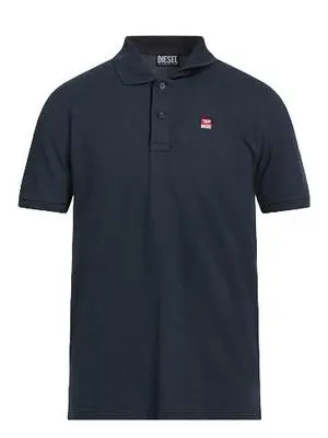 DIESEL Polo Shirt Midnight Size Cotton, Elastane - Blue