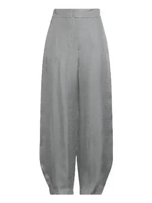 Emporio Armani Straight-leg Pants In Lyocell, Viscose, And Silk - Grey