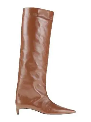 JIL SANDER Leather Boots - Beige