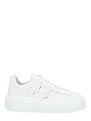 Hogan Leather Flatform Sneakers - White