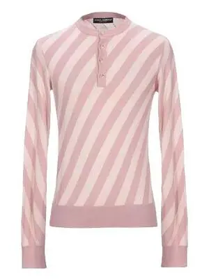 Dolce & Gabbana Striped Knitted Sweater - Pink