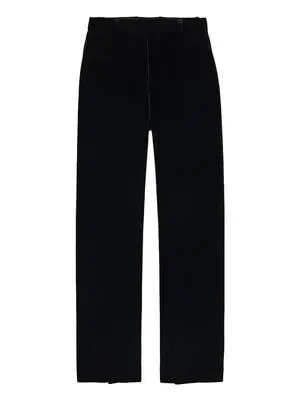 Sportmax Arte Velour Wide-leg Pants - Black