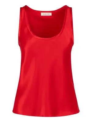 HEIRLOME Adau Silk Tank Top - Red