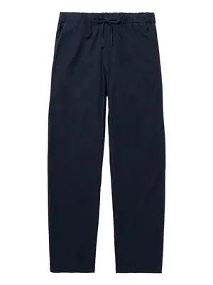 Hartford Joggy Straight-leg Cotton-twill Trousers - Blue