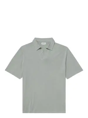 Hartford Lyocell And Cotton-blend Polo Shirt - Green