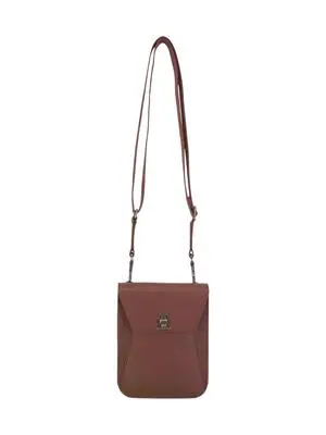 Akris Mini Anouk Leather Crossbody Bag - Brown