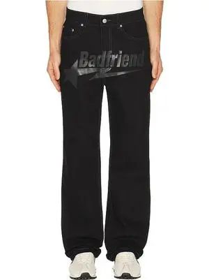 BADFRIEND Star Pant - Black & Charcoal