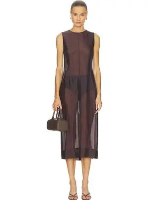 L'academie By Marianna Hadley Midi Dress - Ganache