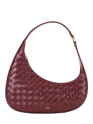 Jw Pei Harlee Weave Texture Shoulder Bag - Burgundy