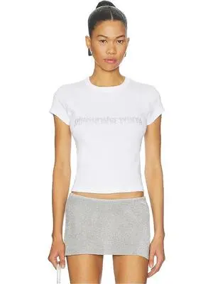 Alexander Wang Baby Tee With Graphic - White
