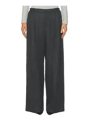 Alexander Wang Tailored Wide Leg Trousers - Black & Charcoal