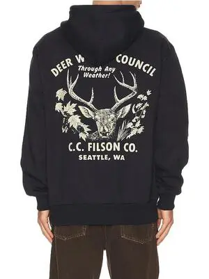 Filson Prospector Graphic Hoodie - Night Sky & Buck