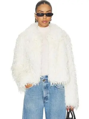 UNREAL FUR Swan Lake Jacket - Coconut