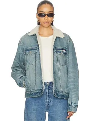 Calvin Klein Sherpa Trucker Jacket - Tinted Thundra